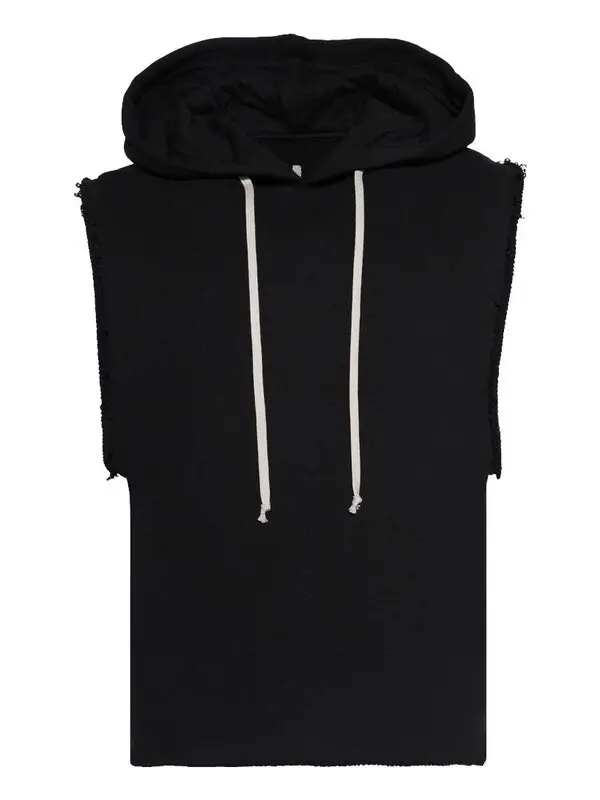 Rick Owens Sleeveless Hoodie - Black