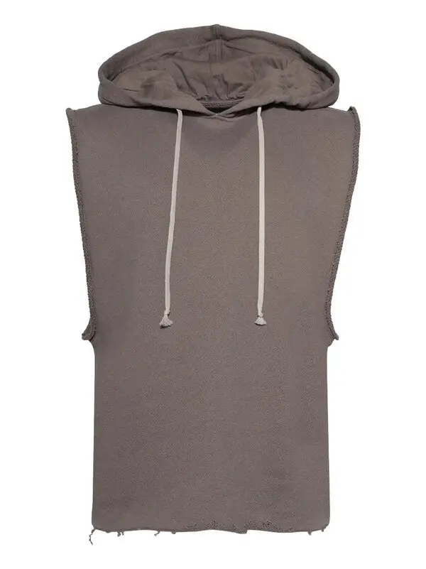 Rick Owens Sleeveless Hoodie - Grey