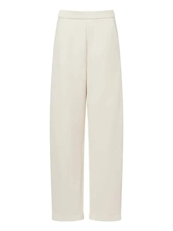 Max Mara Dente Cotton-blend Sweatpants - White