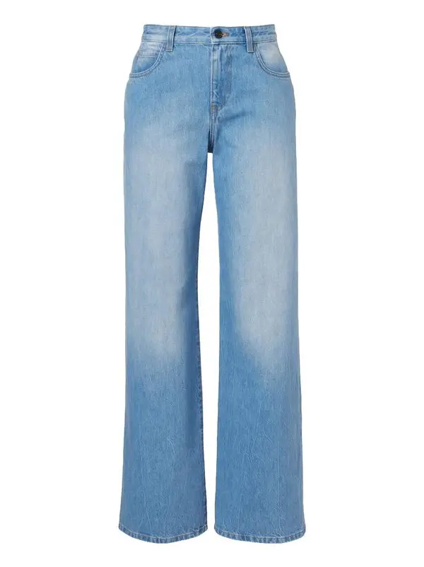 THE ROW Eglitta Straight Leg Jeans - Blue