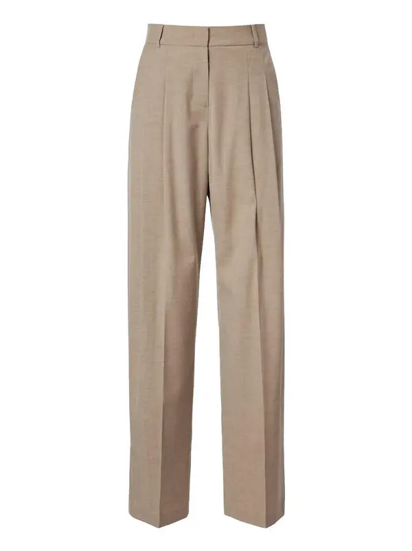 THE FRANKIE SHOP Gelso Wide-leg Trousers - Beige