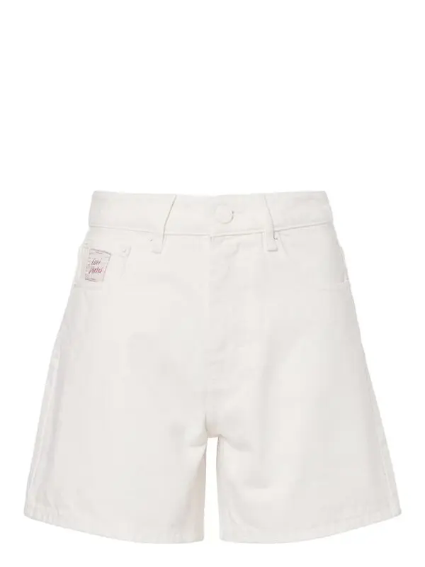 AMI Paris Denim Shorts - White