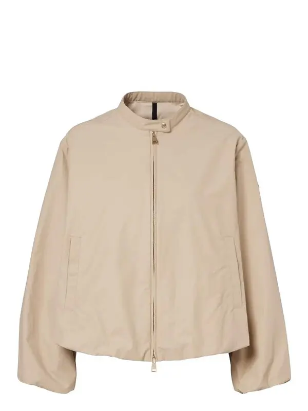 Moncler Gruissan Cotton-blend Bomber Jacket - Beige