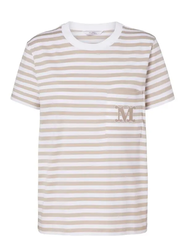 Max Mara Oboli Cotton Jersey T-shirt - Beige