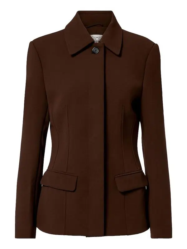 TOTEME Single-breasted Blazer - Brown