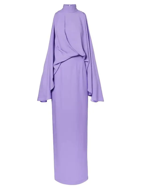 TALLER MARMO Bacall Draped Gown - Purple