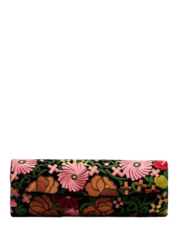 La DoubleJ Small Embroidered Clutch - Multicoloured