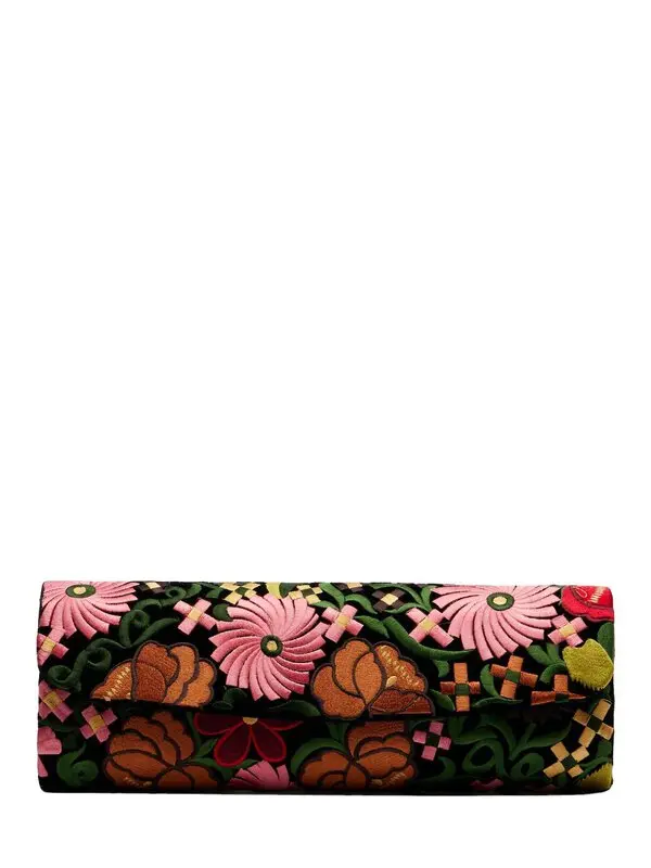 La DoubleJ Embroidered Clutch - Multicoloured