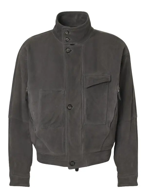 Giorgio Armani Suede Jacket - Grey