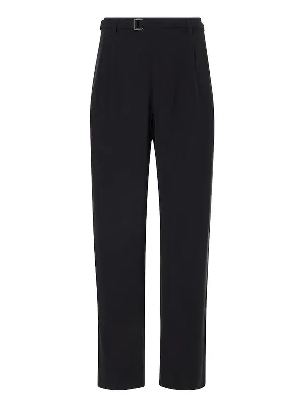 Giorgio Armani Asv Wide-leg Pants - Black