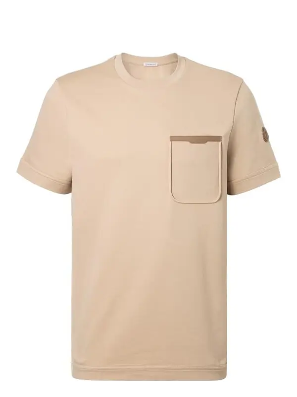 Moncler Cotton Jersey T-shirt - Beige