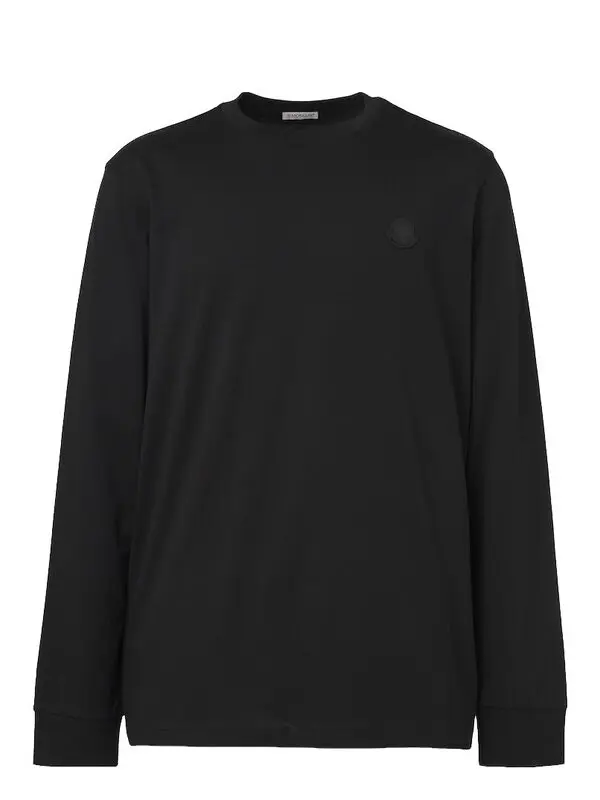 Moncler Cotton Jersey T-shirt - Black