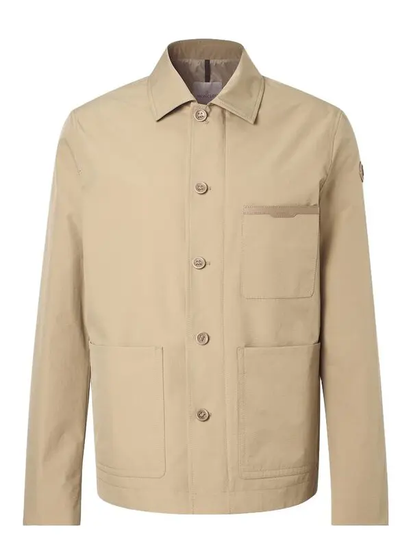 Moncler Nanav Seersucker Overshirt - Beige