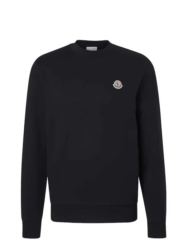Moncler Archivio Cotton Jersey Sweatshirt - Black