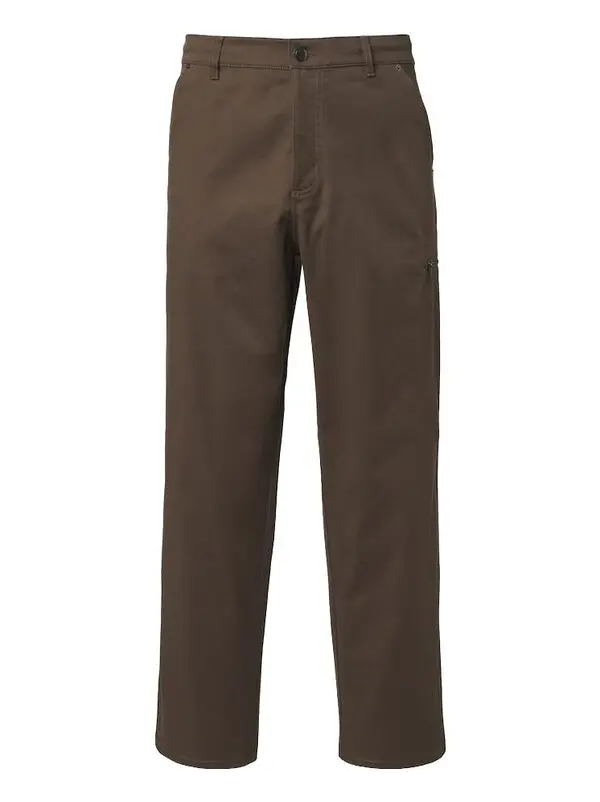 Moncler Cotton-blend Straight Pants - Green