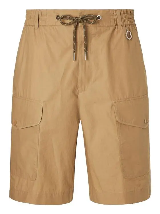 Moncler Cotton Cargo Shorts - Beige