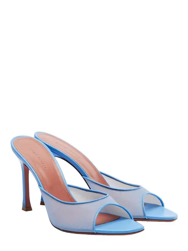 Amina Muaddi Alexa Mules - Blue