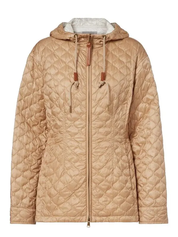 Moncler Arum Quilted Down Jacket - Beige