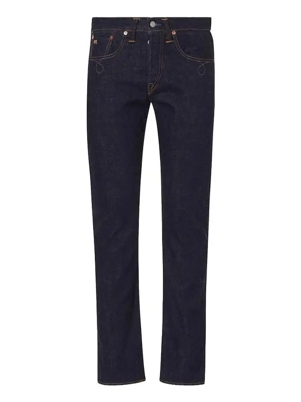 Ralph Lauren Embroidered Slim Jeans - Blue