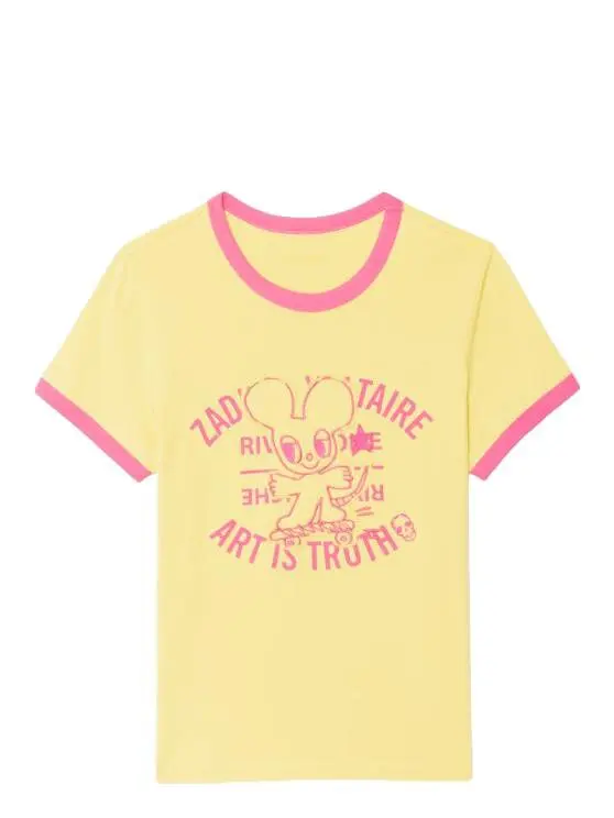 Zadig&Voltaire Cotton T-shirt With Graphic - Banana