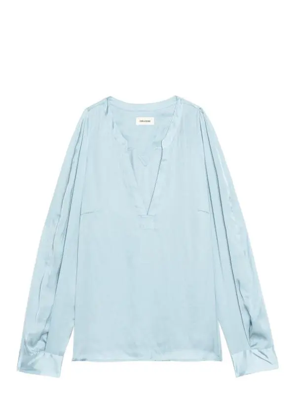 Zadig&Voltaire Torny Satin Tunic - Sky