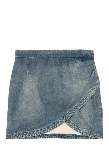 Zadig&Voltaire Julipe Denim Wrap Mini Skirt - Medium Blue