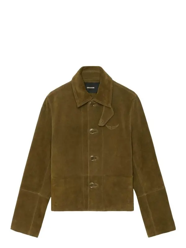 Zadig&Voltaire Lessa Suede Jacket - Treillis