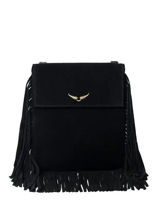 Zadig&Voltaire Rockson Nano Suede Clutch - Black
