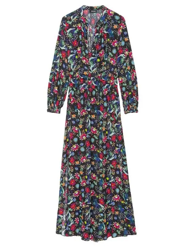 Zadig&Voltaire Printed Maxi Dress - Encre