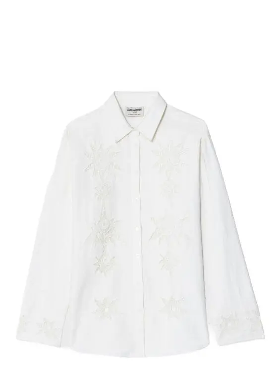 Zadig&Voltaire Cotton And Linen Embroidered Shirt - Judo