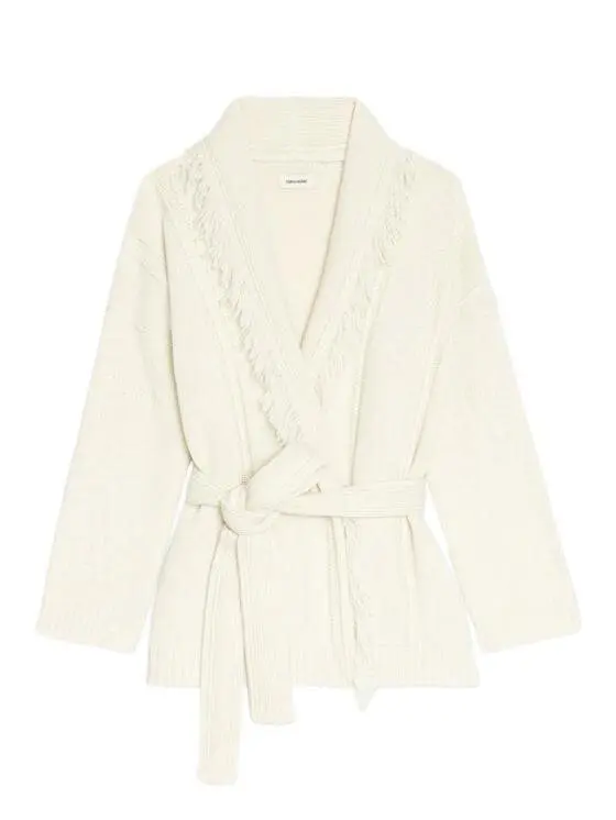 Zadig&Voltaire Wool And Cashmere Cardigan - Ecru