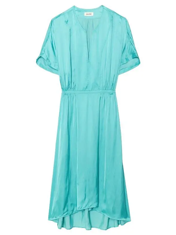 Zadig&Voltaire Riaz Satin Midi Dress - Borneo
