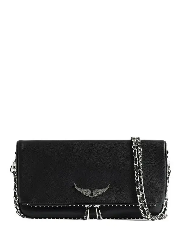 Zadig&Voltaire Studded Leather Clutch - Black