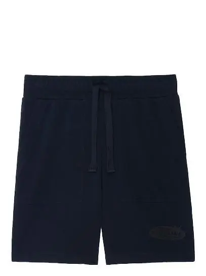 Zadig&Voltaire Cotton Fleece Shorts - Encre