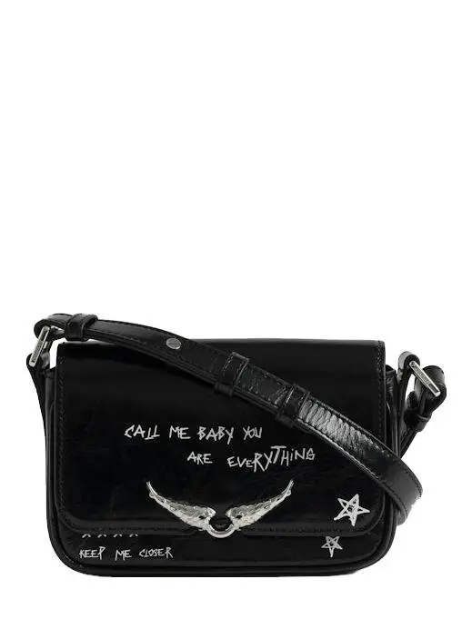 Zadig&Voltaire Le Zazi Vintage Graffiti Bag - Black