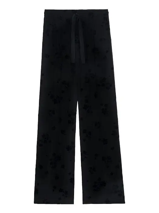 Zadig&Voltaire Floral Print Jogger Pants - Black