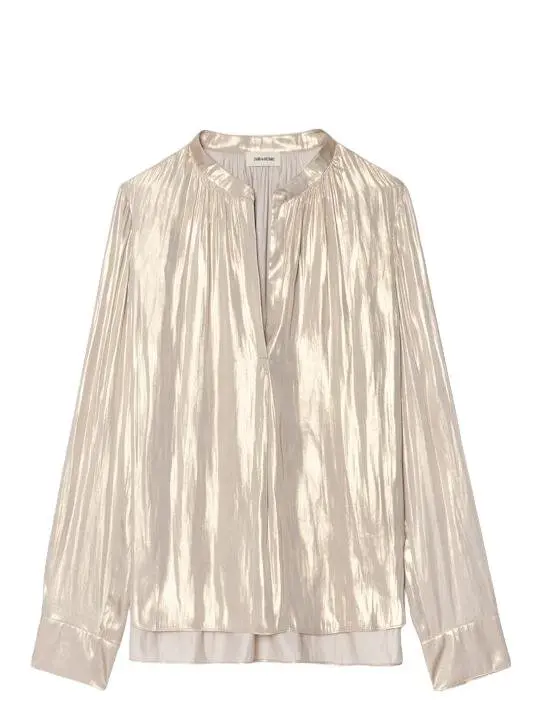 Zadig&Voltaire Tink Satin Blouse - Gold