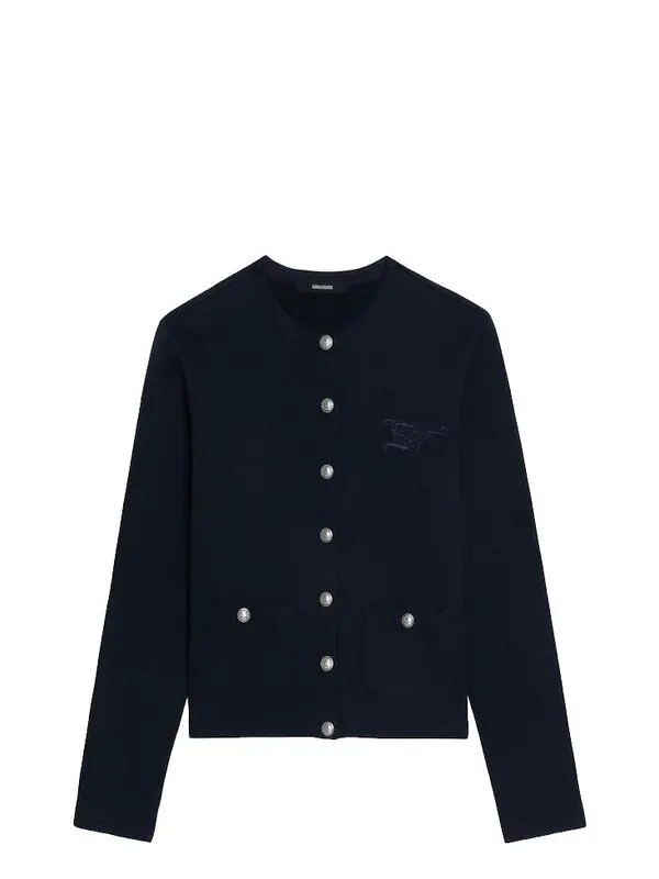 Zadig&Voltaire Buttoned Sweatshirt - Encre