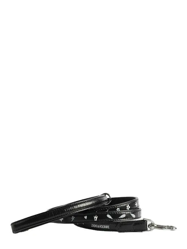 Zadig&Voltaire Leather Dog Leash - Black