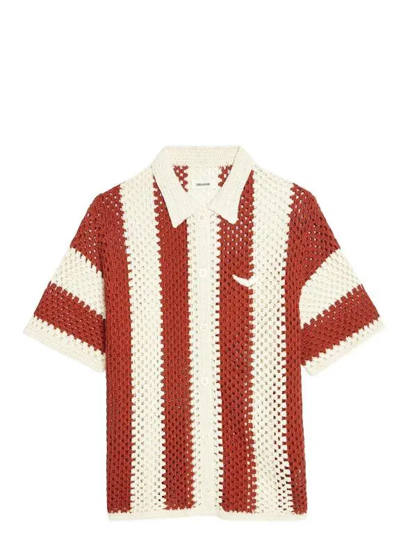 Zadig&Voltaire Ciara Striped Crochet Shirt - Judo