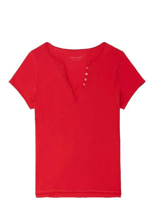 Zadig&Voltaire Tuni Henley T-shirt - Love