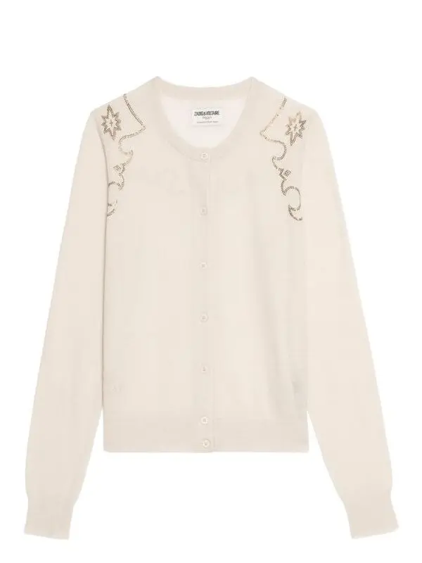 Zadig&Voltaire Missya Cashmere Cardigan - Ecru