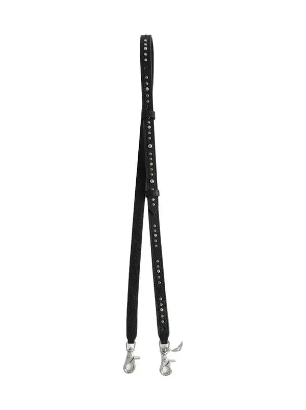 Zadig&Voltaire Studded Leather Shoulder Strap - Noir