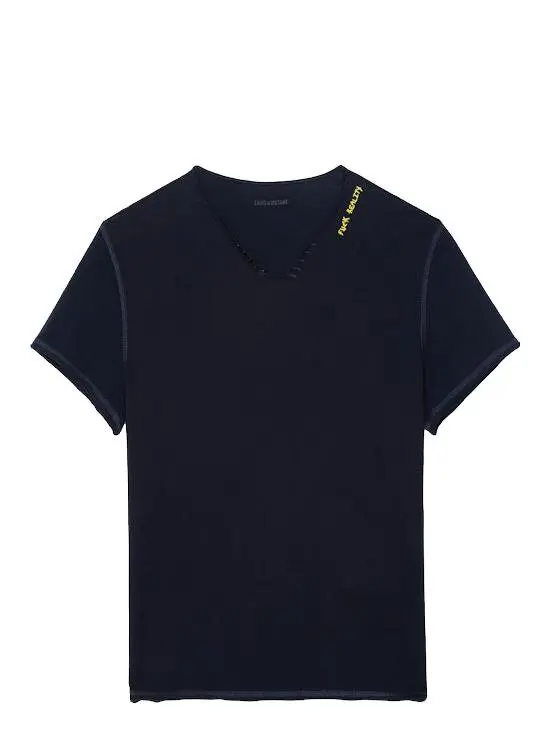 Zadig&Voltaire Monastir Henley T-shirt - Encre