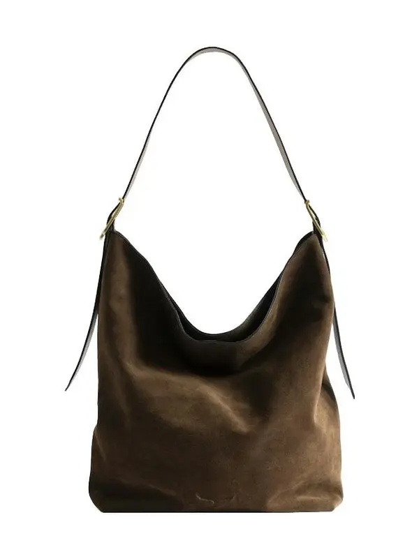 Zadig&Voltaire Jane Hobo Xl Suede - Wood