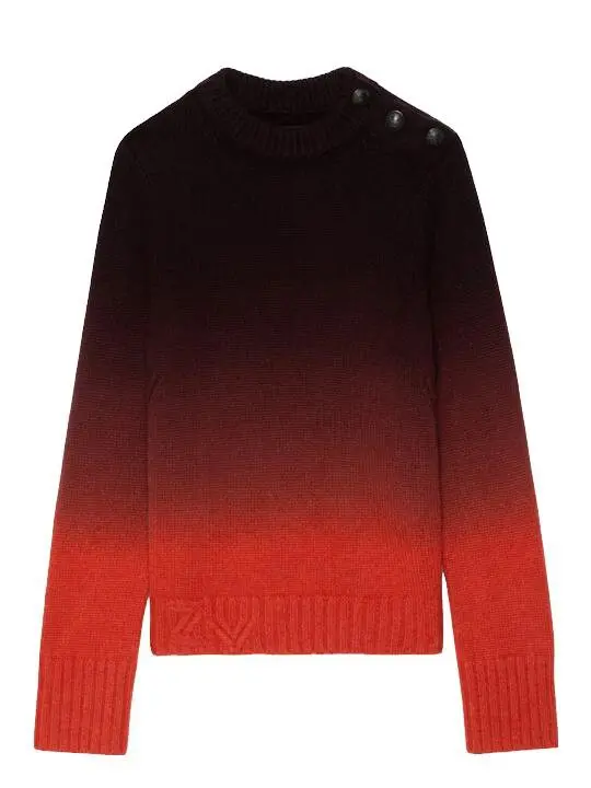 Zadig&Voltaire Malty Cashmere Sweater - Tangerine