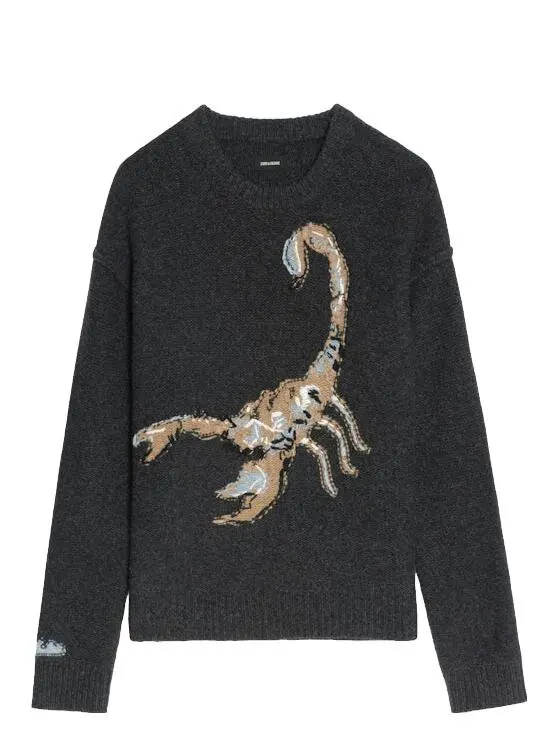 Zadig&Voltaire Marko Scorpion Sweater - Anthracite