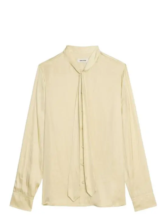 Zadig&Voltaire Tulba Satin Shirt - Blond