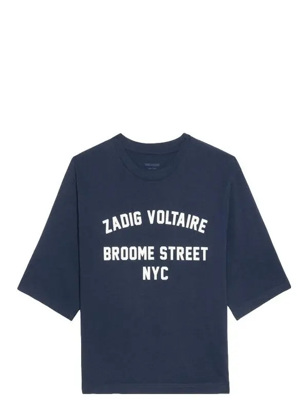 Zadig&Voltaire Cotton T-shirt - Encre