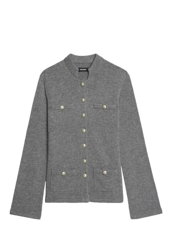 Zadig&Voltaire Lucy Button-up Jacket - Anthracite